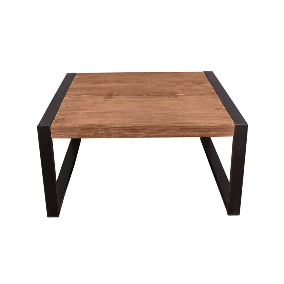 Table Basse de Salon en Bois massif et en Verre - Cbc-Meubles