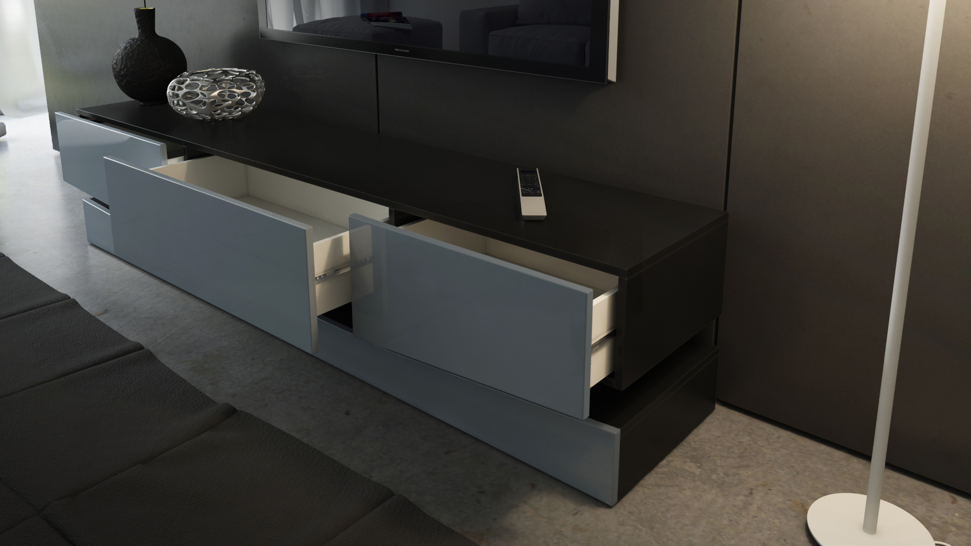 Meuble télé bas moderne - Cbc-Meubles